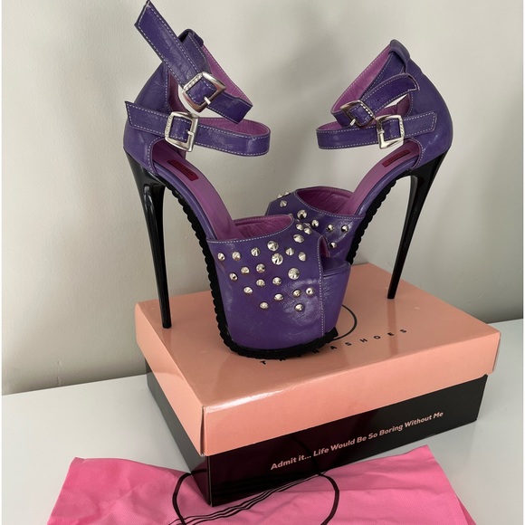 Tajna Shoes | Shoes | Tajna Purple Pencil High Heels Eu 4 | Poshmark